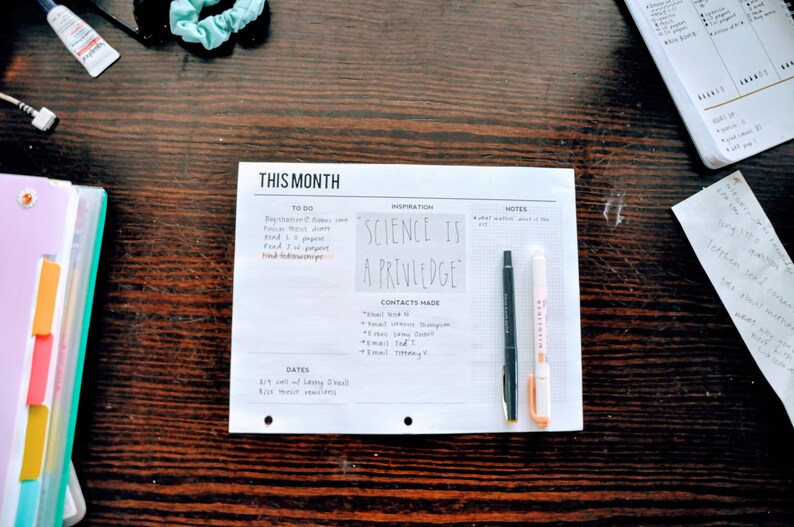 Graduate School Application Planner Kit - Etsy