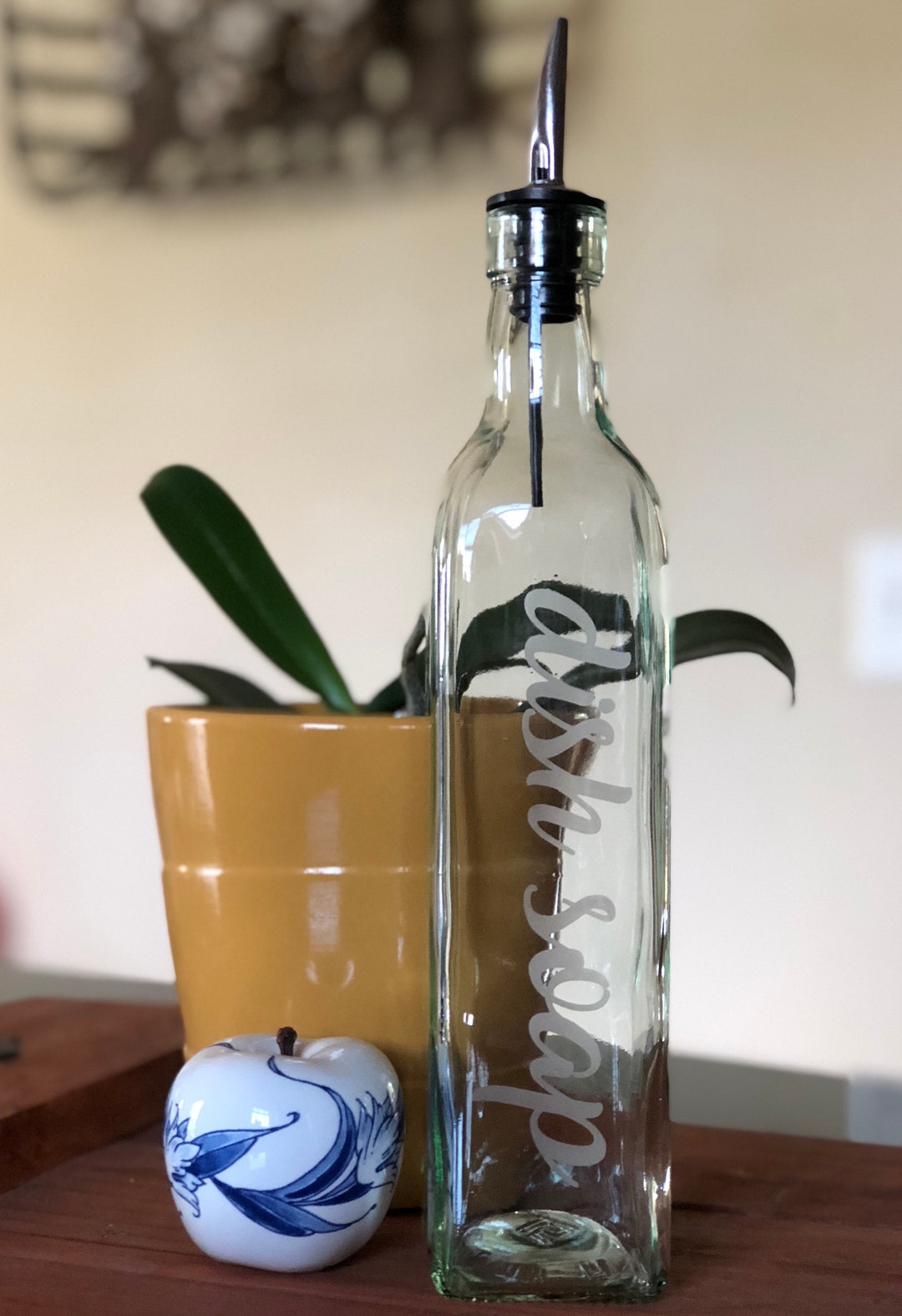 Etched Dish Soap Dispenser, Custom Liquid Soap Dispenser, 16oz ...