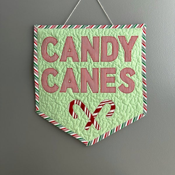 Candy Cane Banner - Etsy