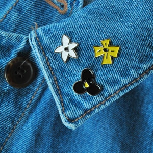 Flower Trio - Pin Set - Etsy