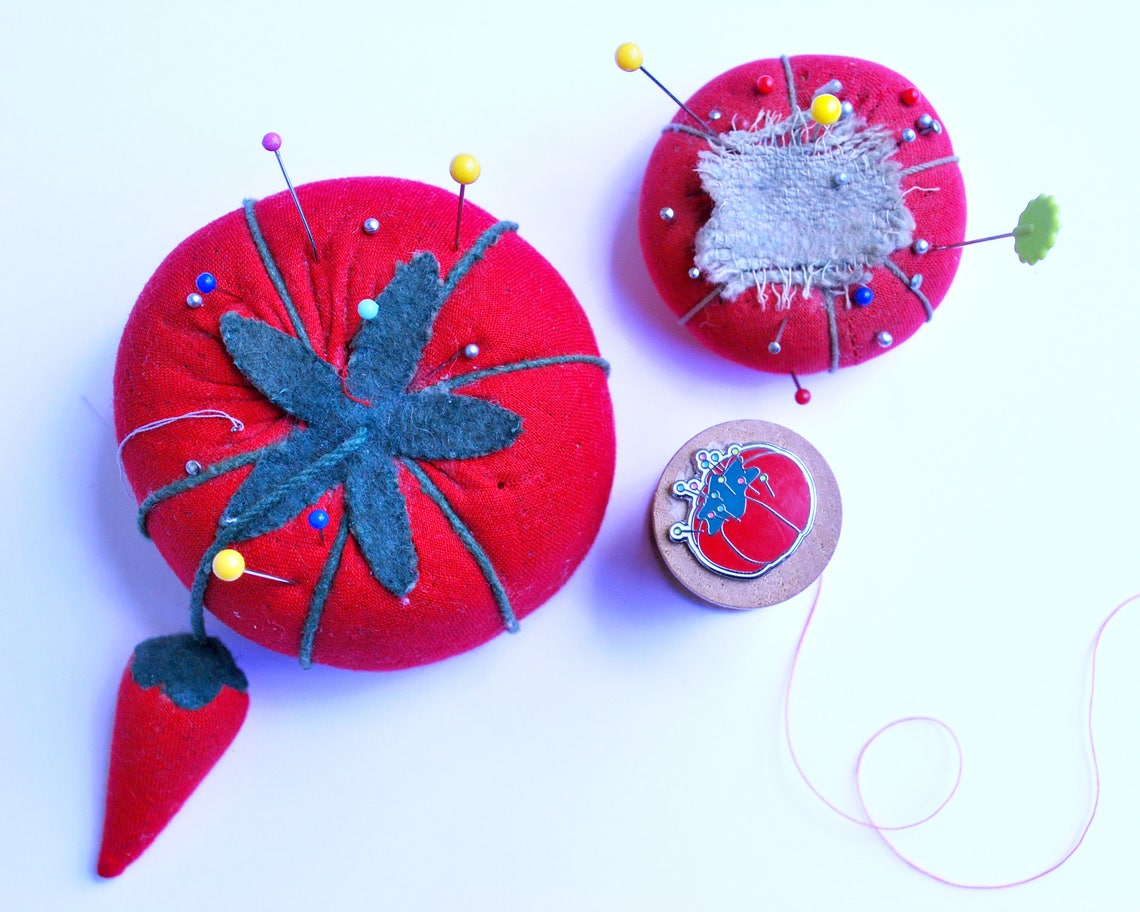 Tomato Pincushion Pin - Etsy