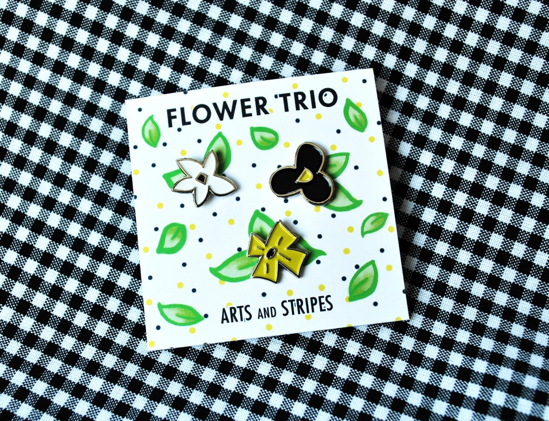 Flower Trio - Pin Set - Etsy