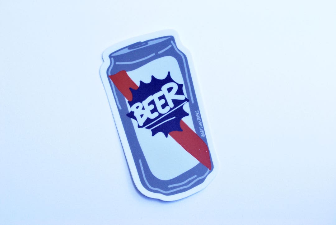 Beer Can - Sticker - Etsy