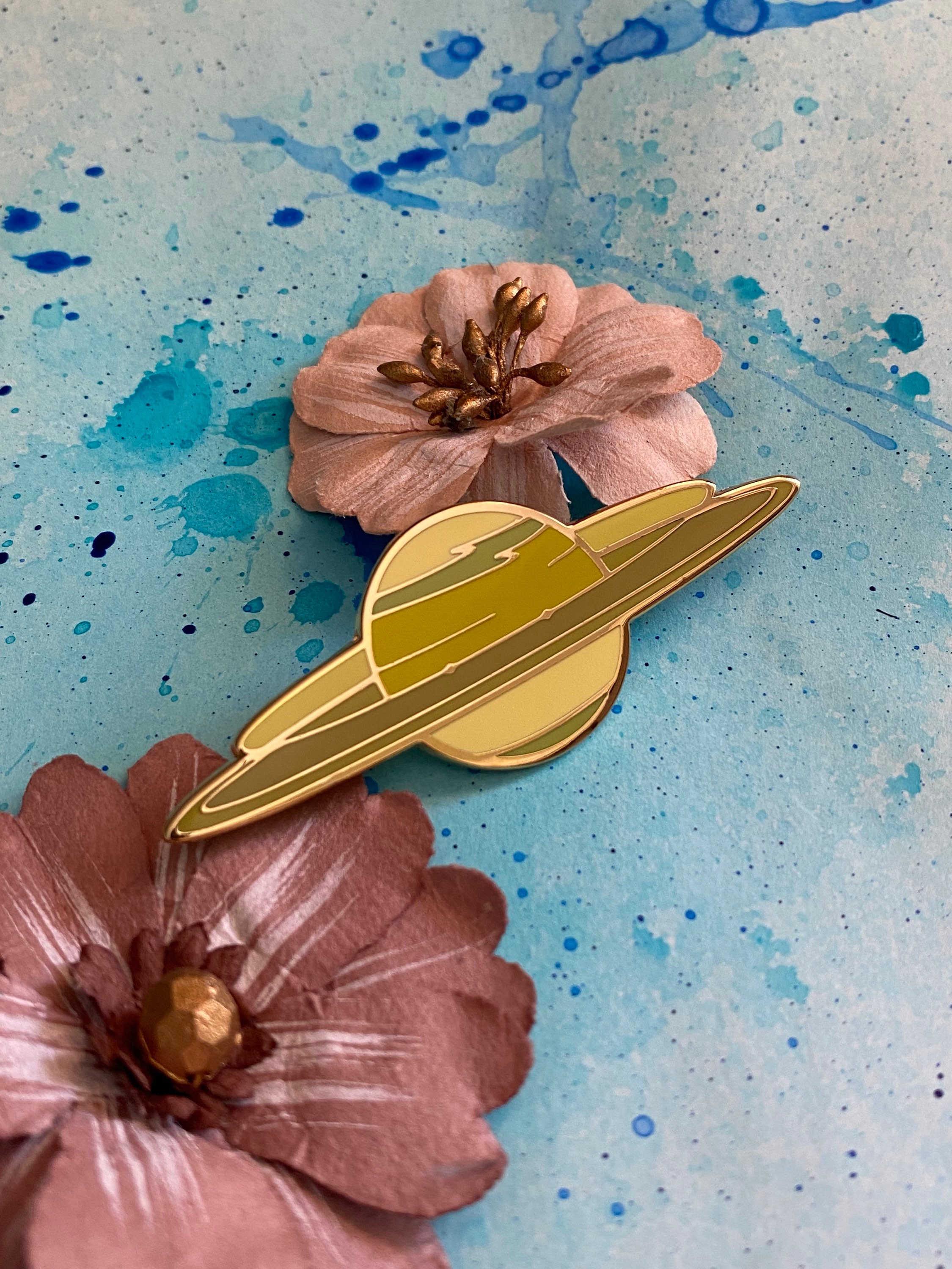 Saturn Pin - Etsy