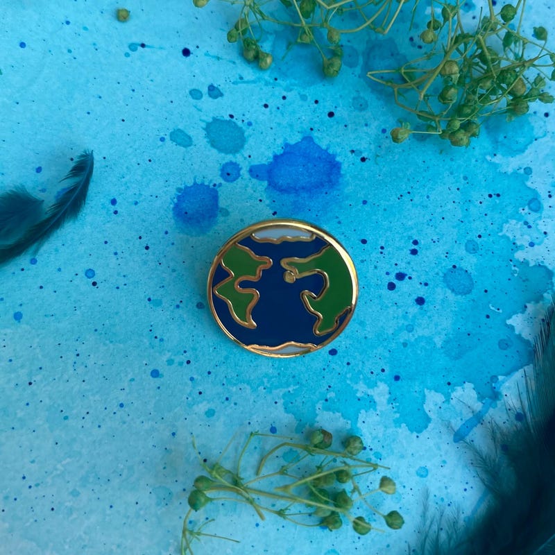Earth Pins - Etsy