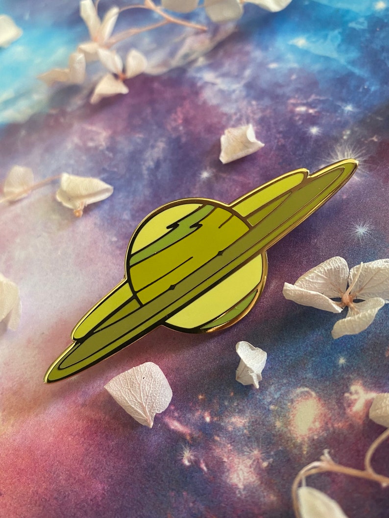 Saturn Pin - Etsy