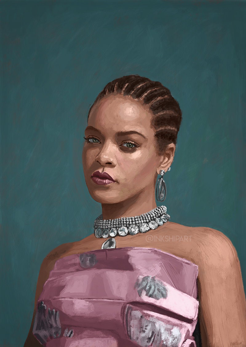 Rihanna Poster Music Art Print A2 A3 Medium Size Music | Etsy