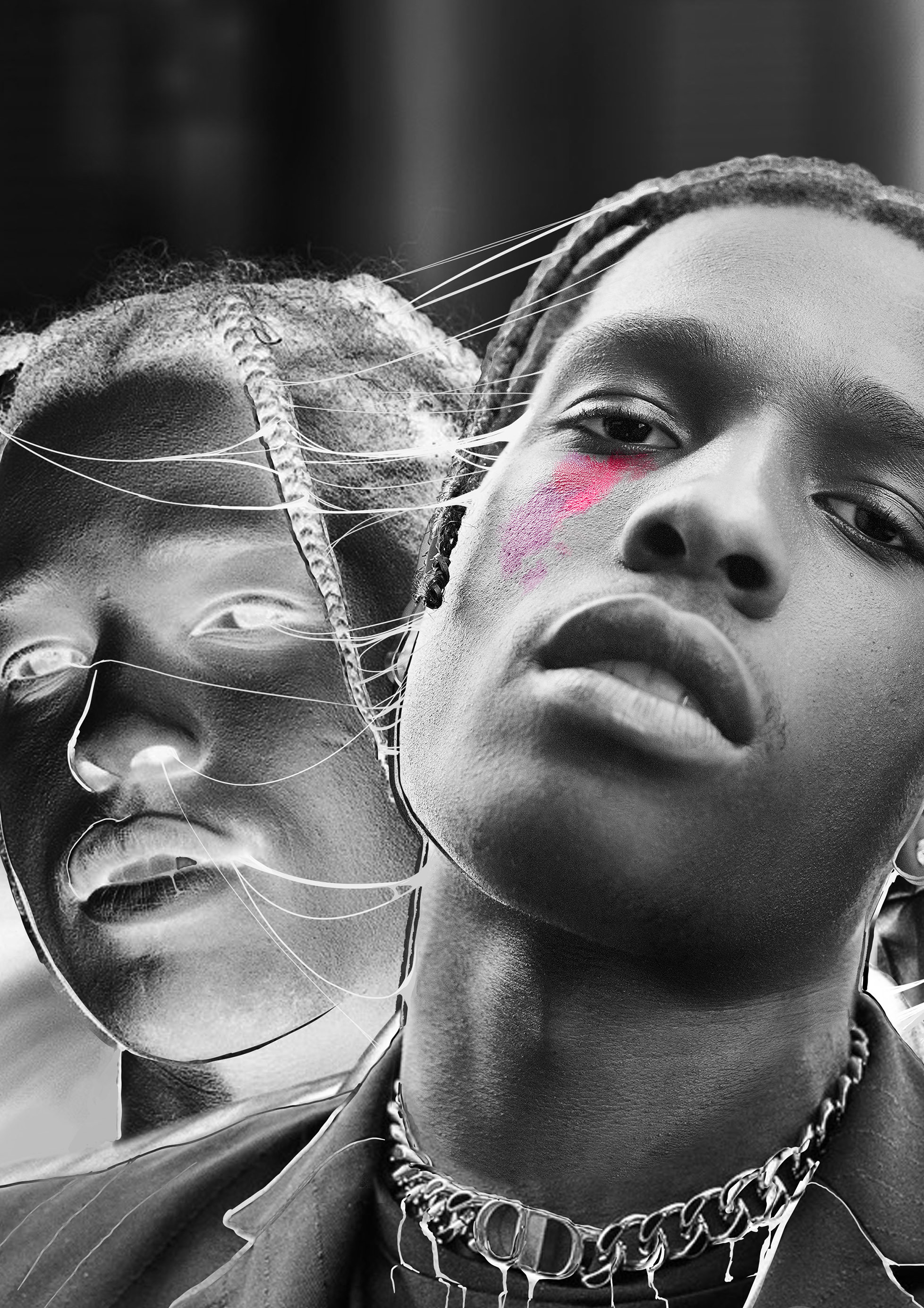ASAP Rocky Stylized Photo Poster Hip Hop Music Art Print A1 | Etsy