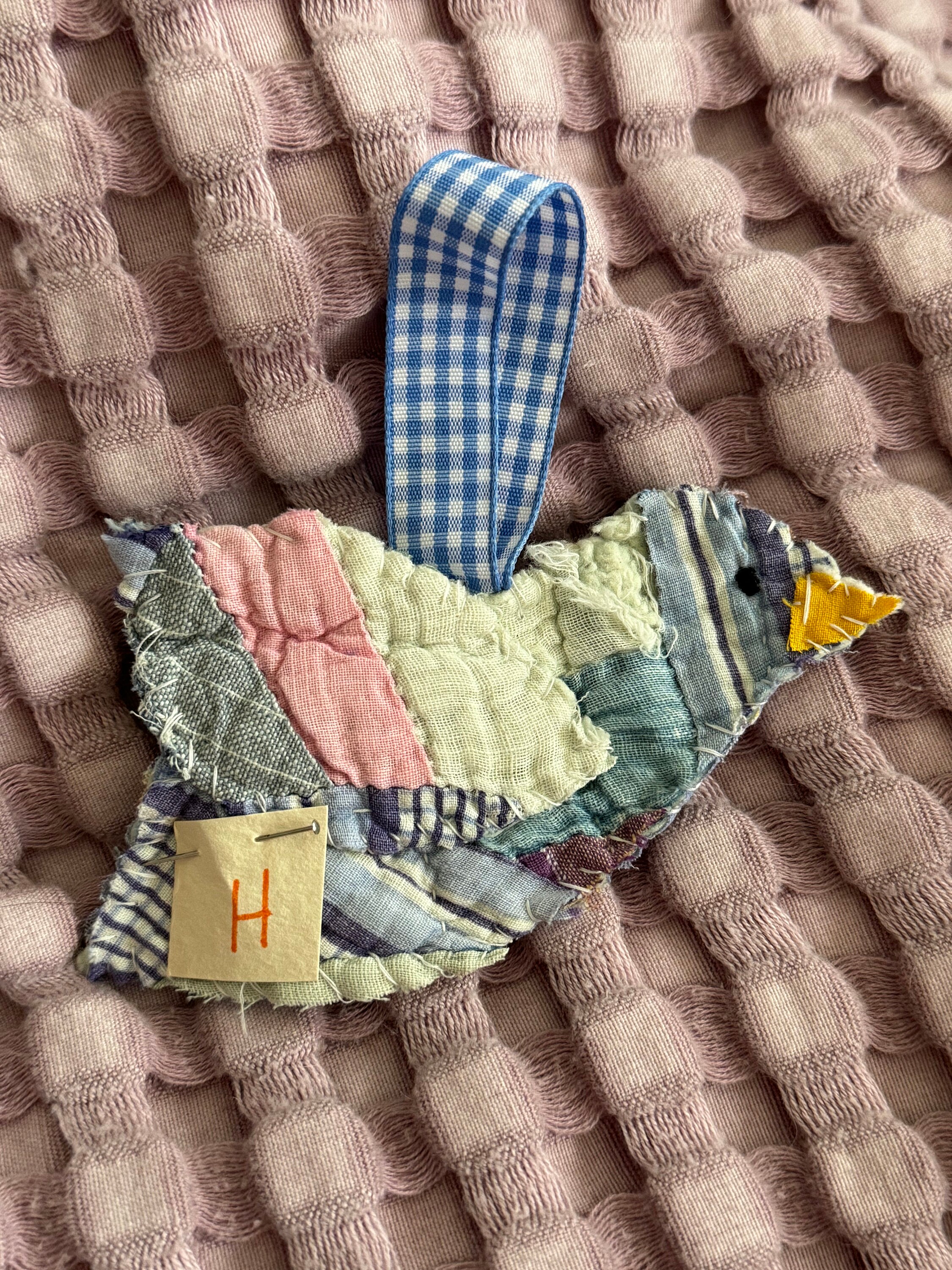 ONE Quilted Bird Ornament - Etsy