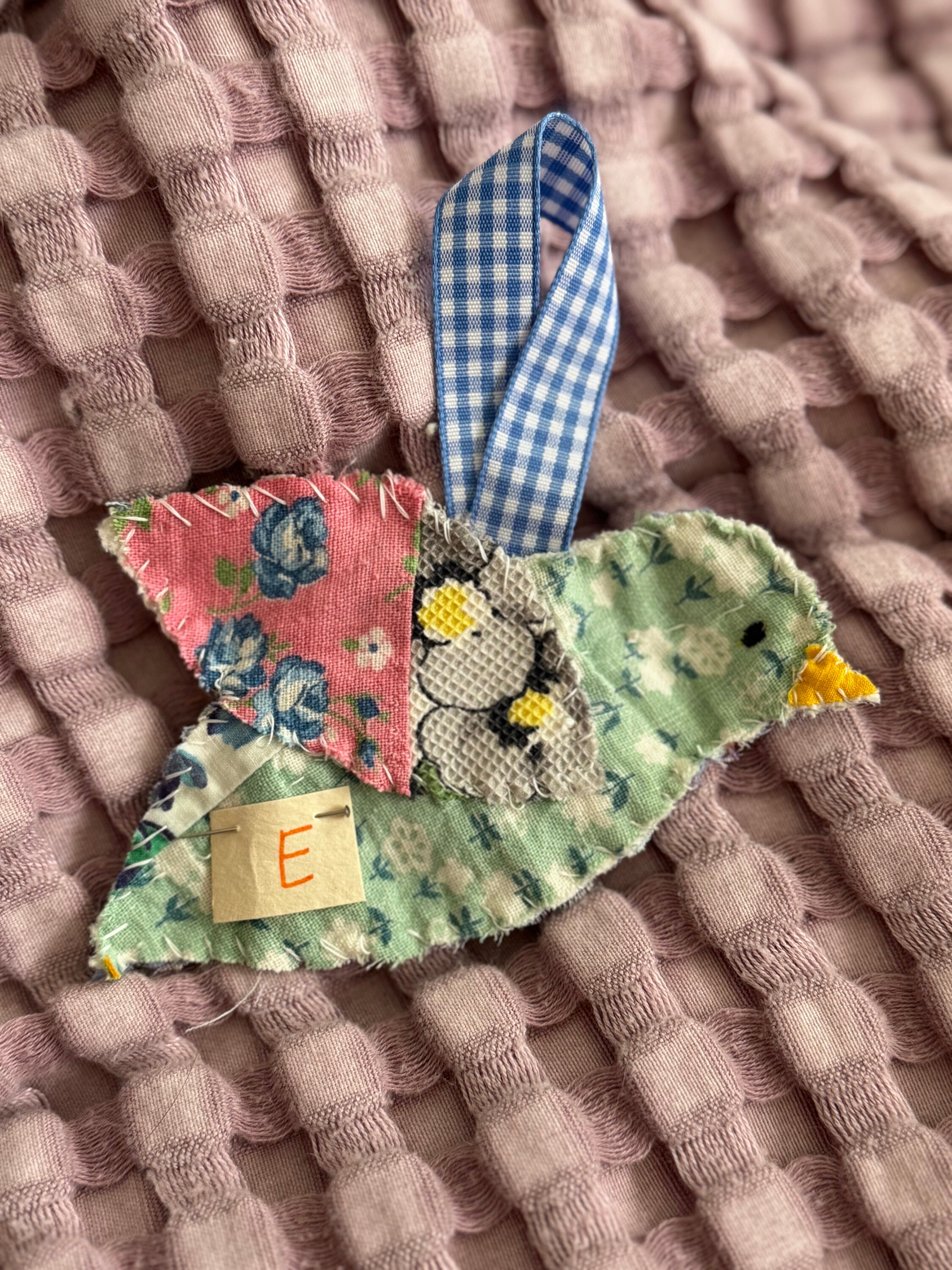ONE Quilted Bird Ornament - Etsy