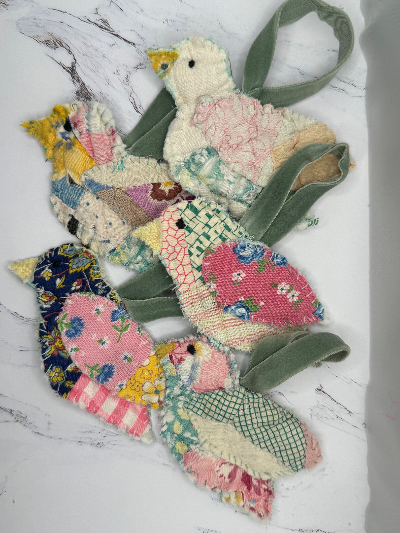 ONE Quilted Bird Ornament - Etsy