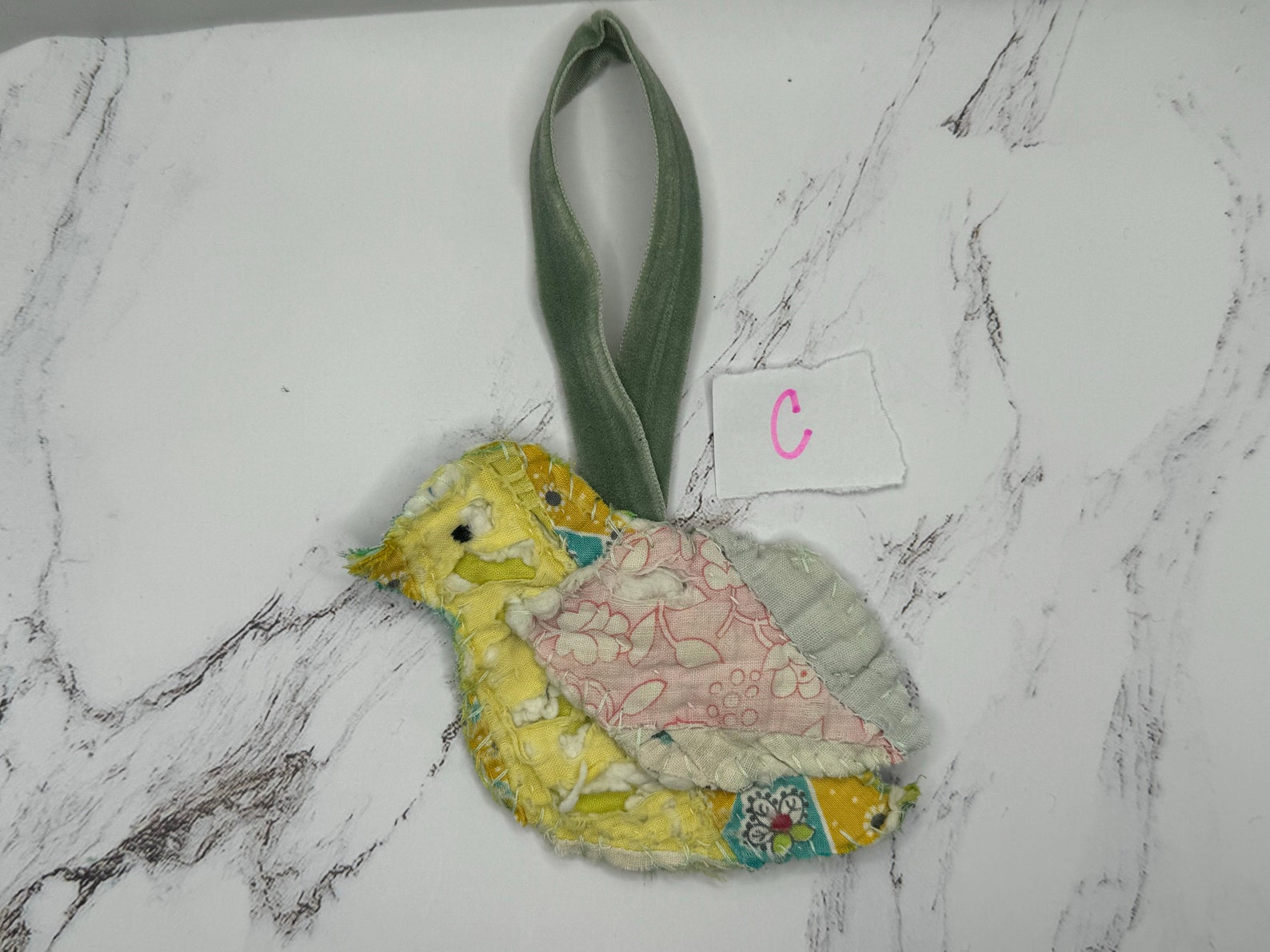 ONE Quilted Bird Ornament - Etsy