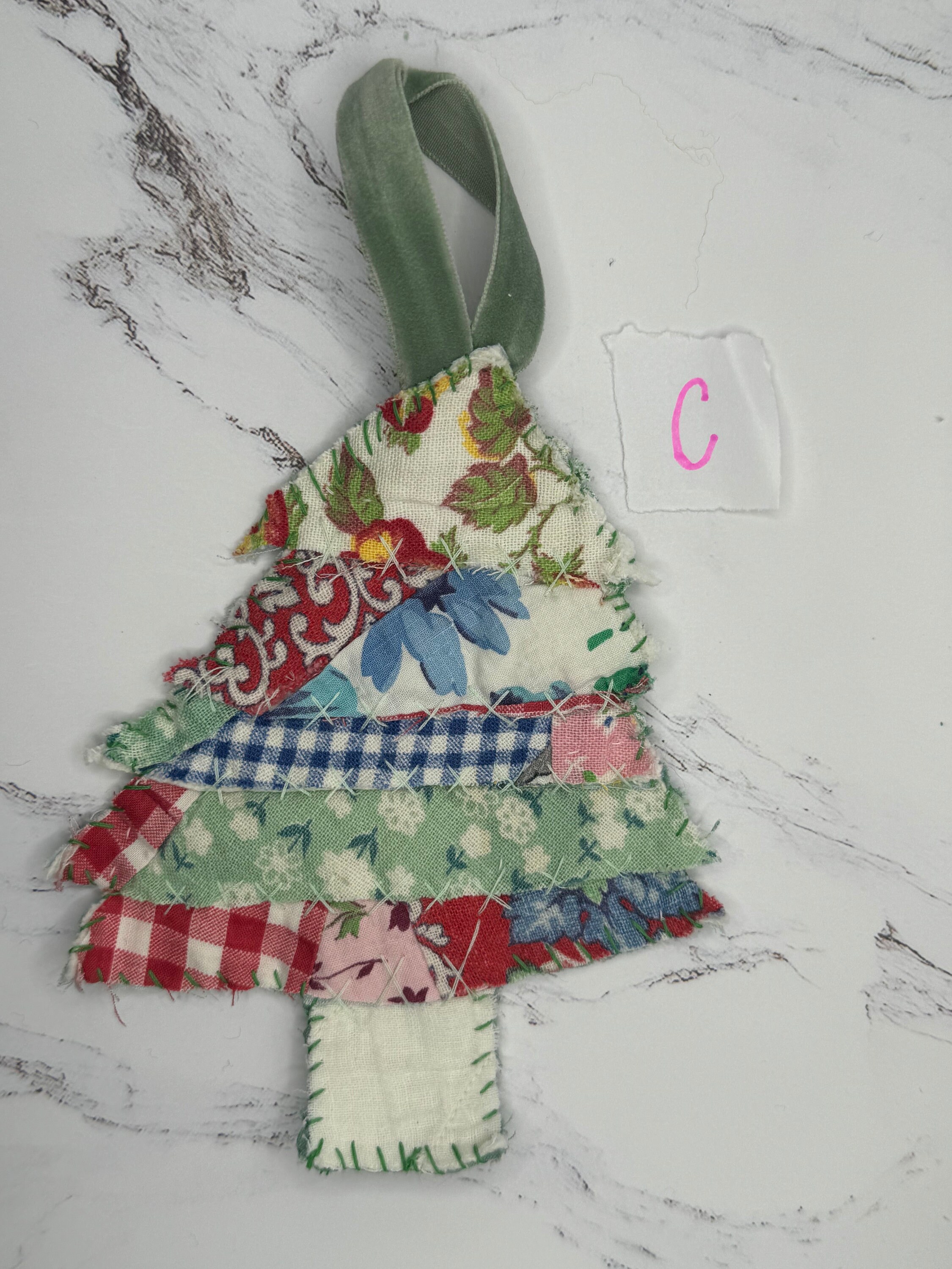 ONE Quilted Tree Ornament - Etsy