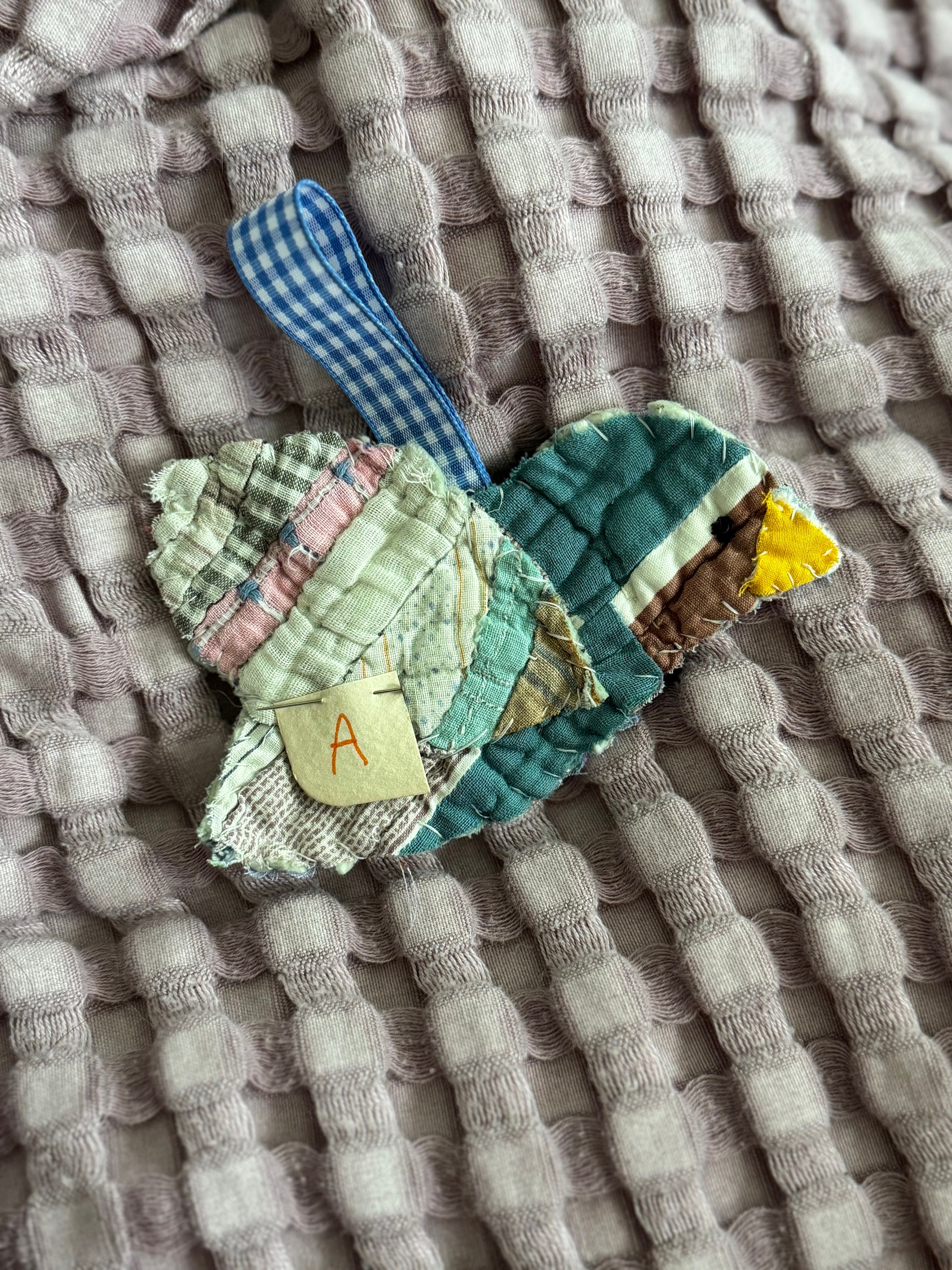 ONE Quilted Bird Ornament - Etsy