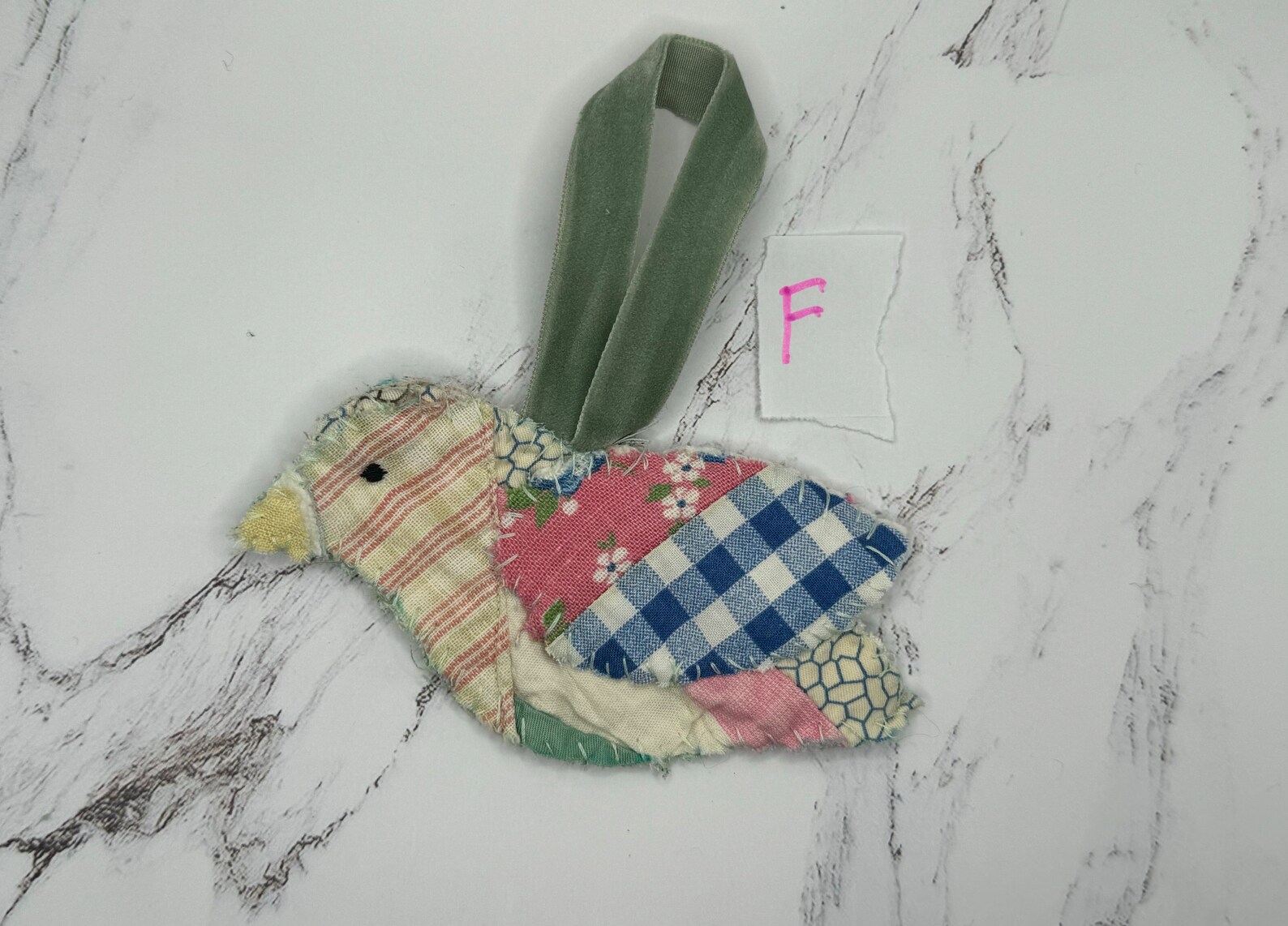 ONE Quilted Bird Ornament - Etsy