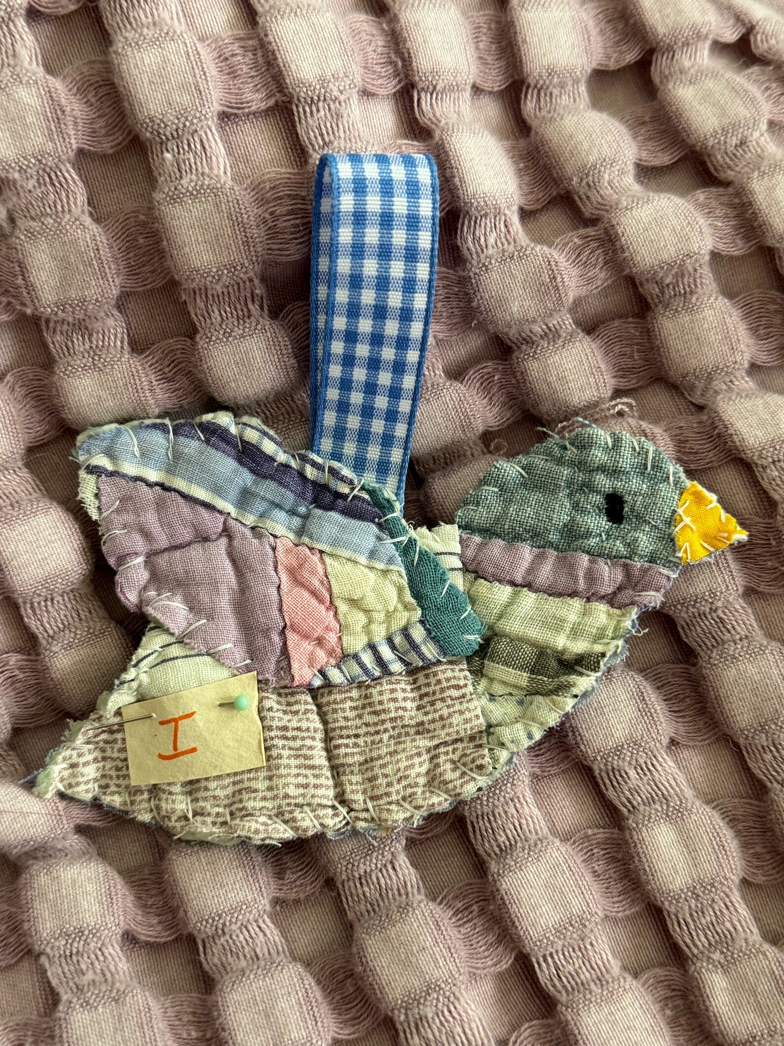 ONE Quilted Bird Ornament - Etsy