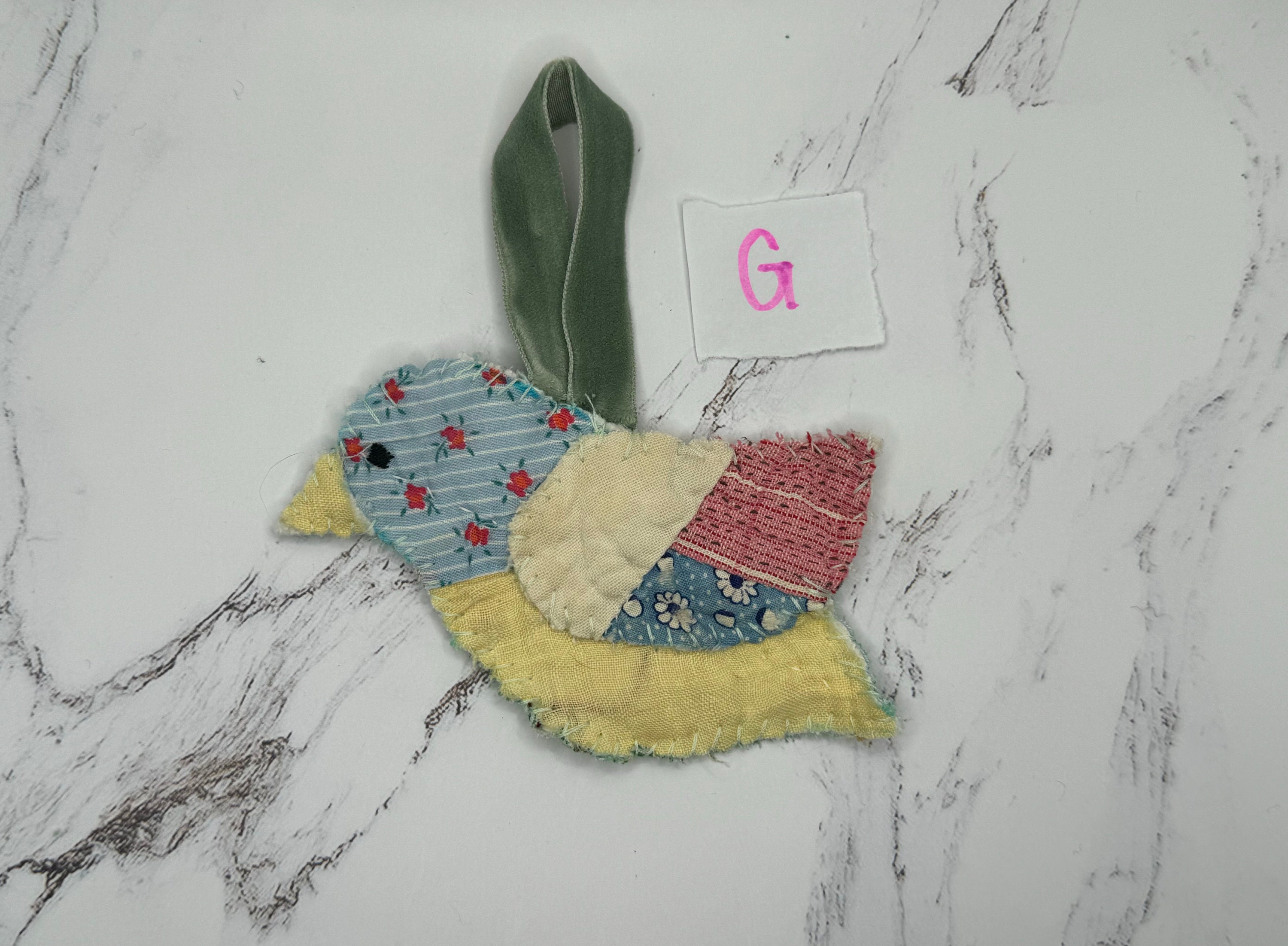ONE Quilted Bird Ornament - Etsy