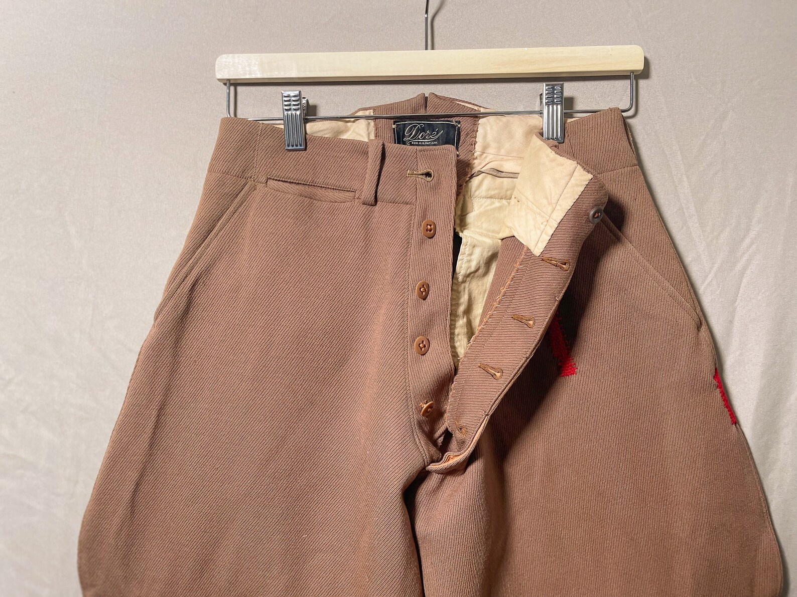 Vintage 1930s Wool Jodhpurs: Repaired Leather Riding Pants, US Small - Etsy