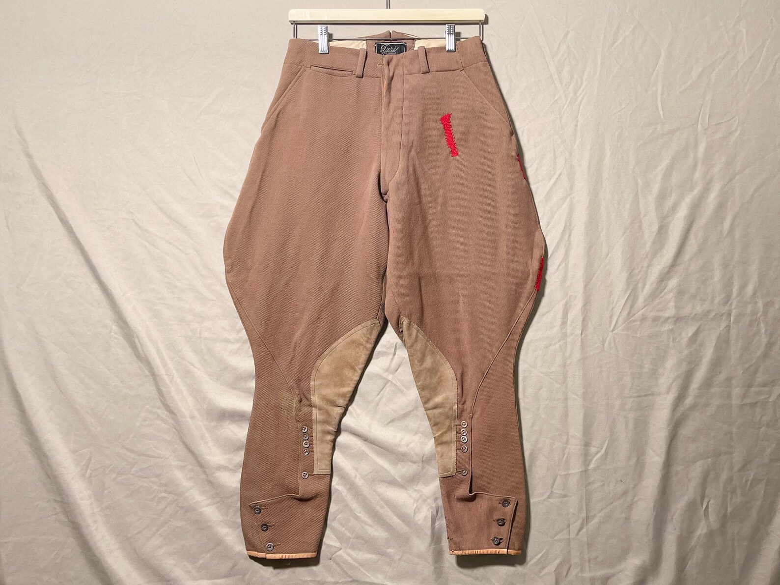 Vintage 1930s Wool Jodhpurs: Repaired Leather Riding Pants, US Small - Etsy