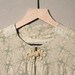 Repaired Vintage 1960s Ecru and Blue Theater Bed Jacket Womens Size ...