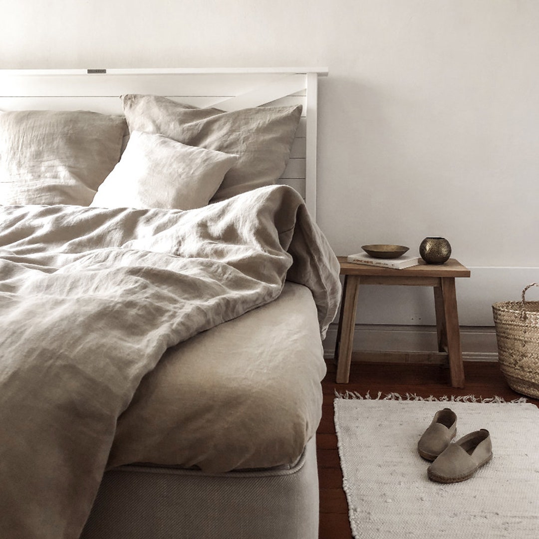Linen Sheets Linn Natural Sheets Classic Sheets of Linen - Etsy