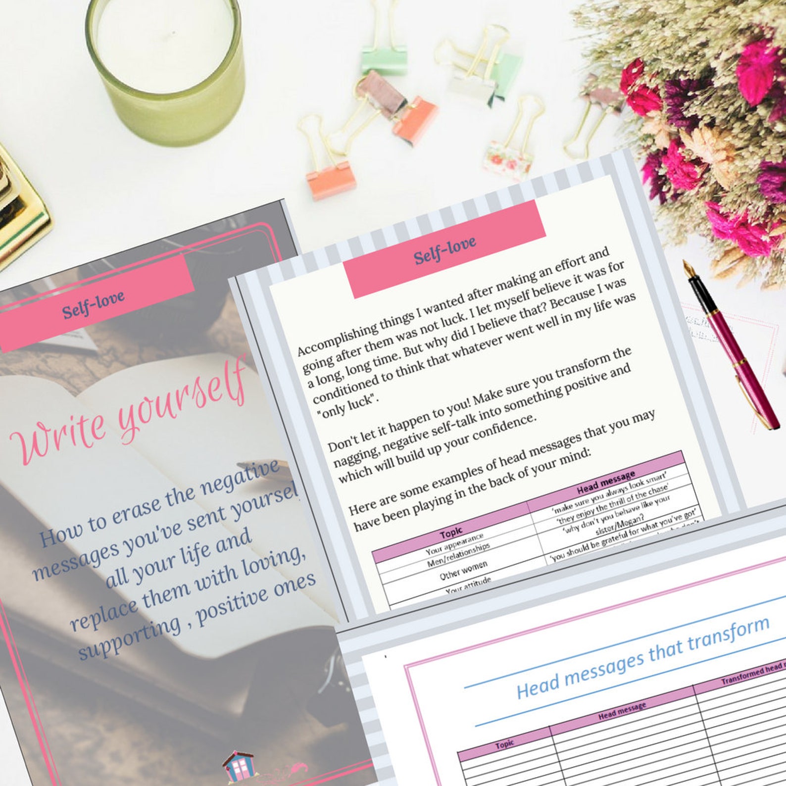 Personal Growth Planner (PDF Printable) - Journaling, Self Confidence ...