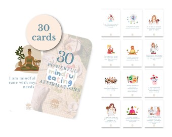 Intuitive Eating Affirmation Cards (INSTANT DOWNLOAD), Cards for ...