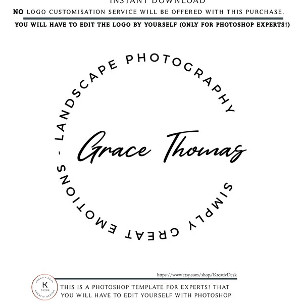 Circle Watermark - Etsy