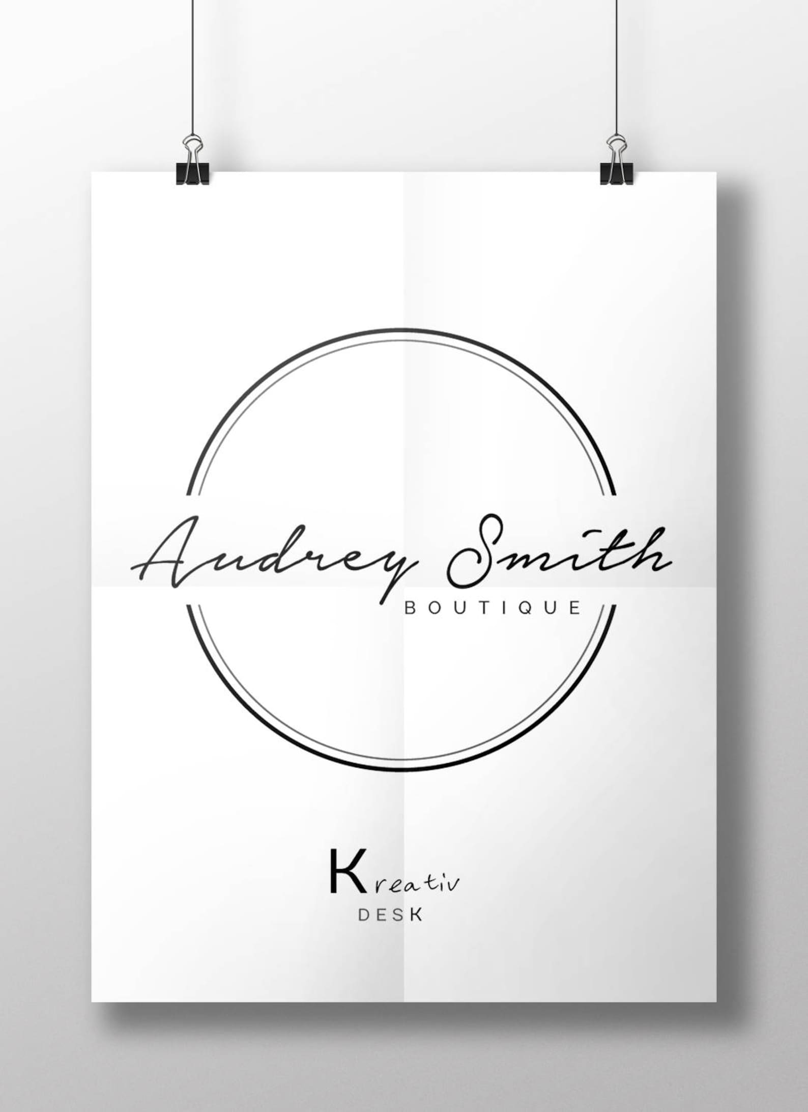 Stamp Round Logo. Badge Logo. Signature Watermark Logo. - Etsy