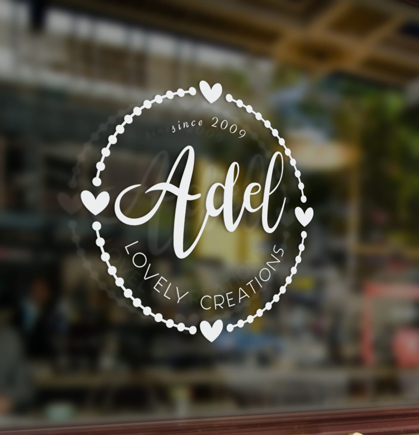 Circle Logo. Heart Logo. Love Logo. Etsy Shop Logo. Round Logo - Etsy