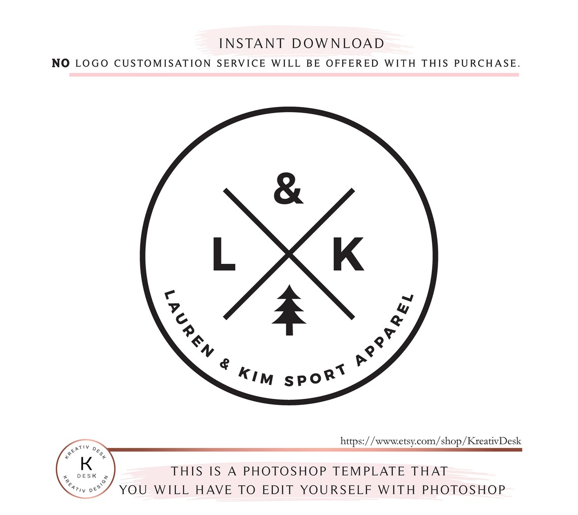 Circle Logo Design. Circle Business Logo. Simple Round Logo. - Etsy