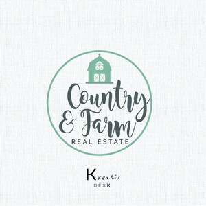 Farm Logo Design. Barn Logo Design. Handmade Barn Logo. Cottage Logo ...