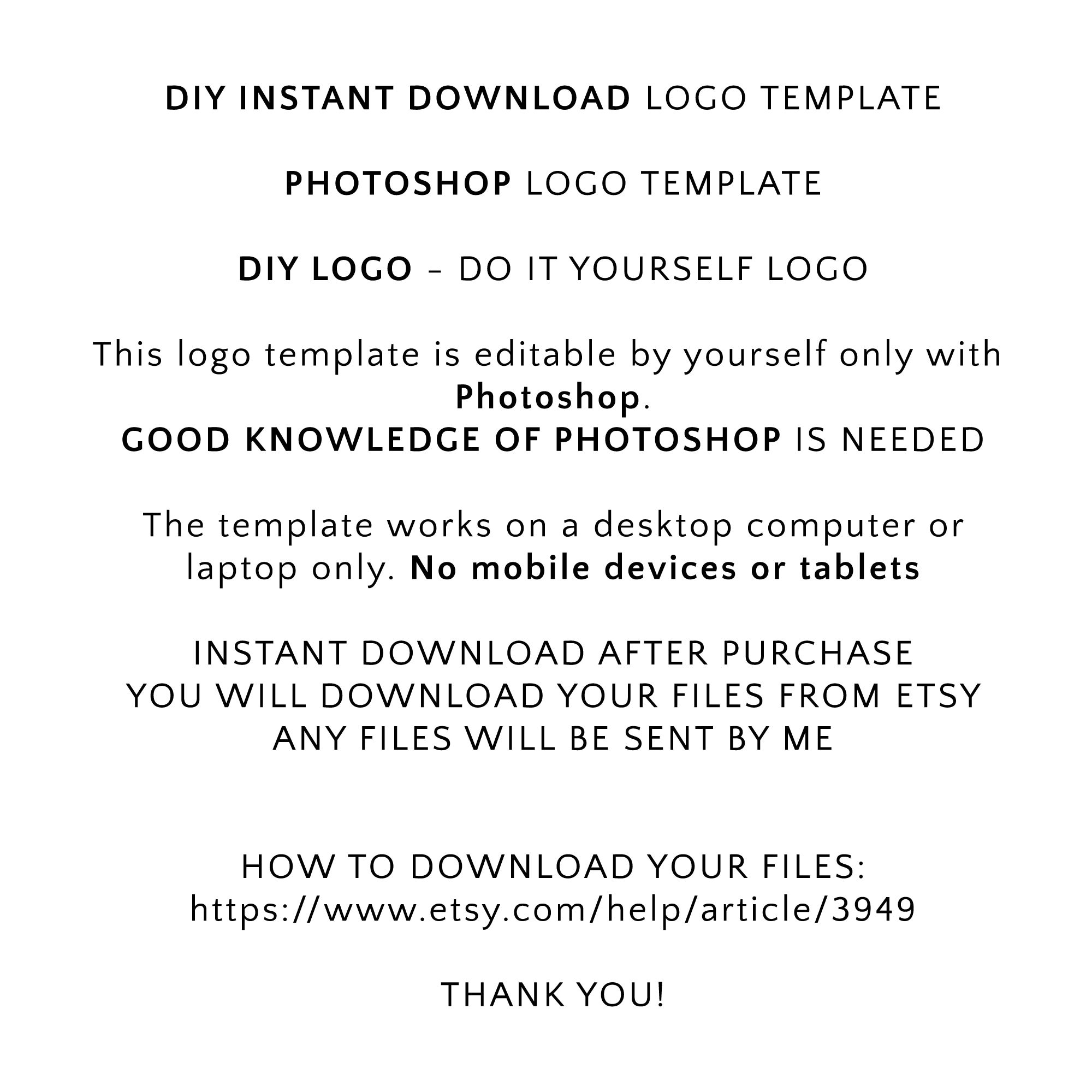 Photography Logo. Company Watermark Logo. Stamp Logo. Signature Logo ...