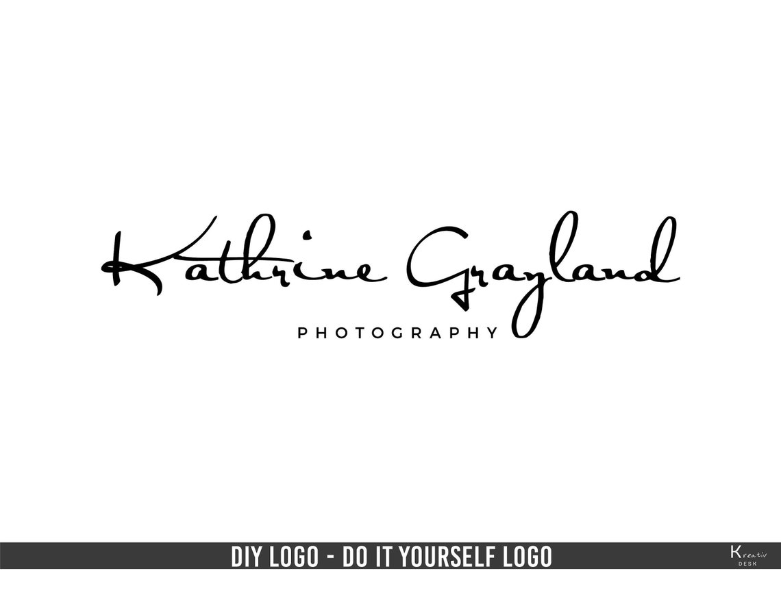 Signature Logo. Calligraphy Logo. Watermark Logo. Photography | Etsy