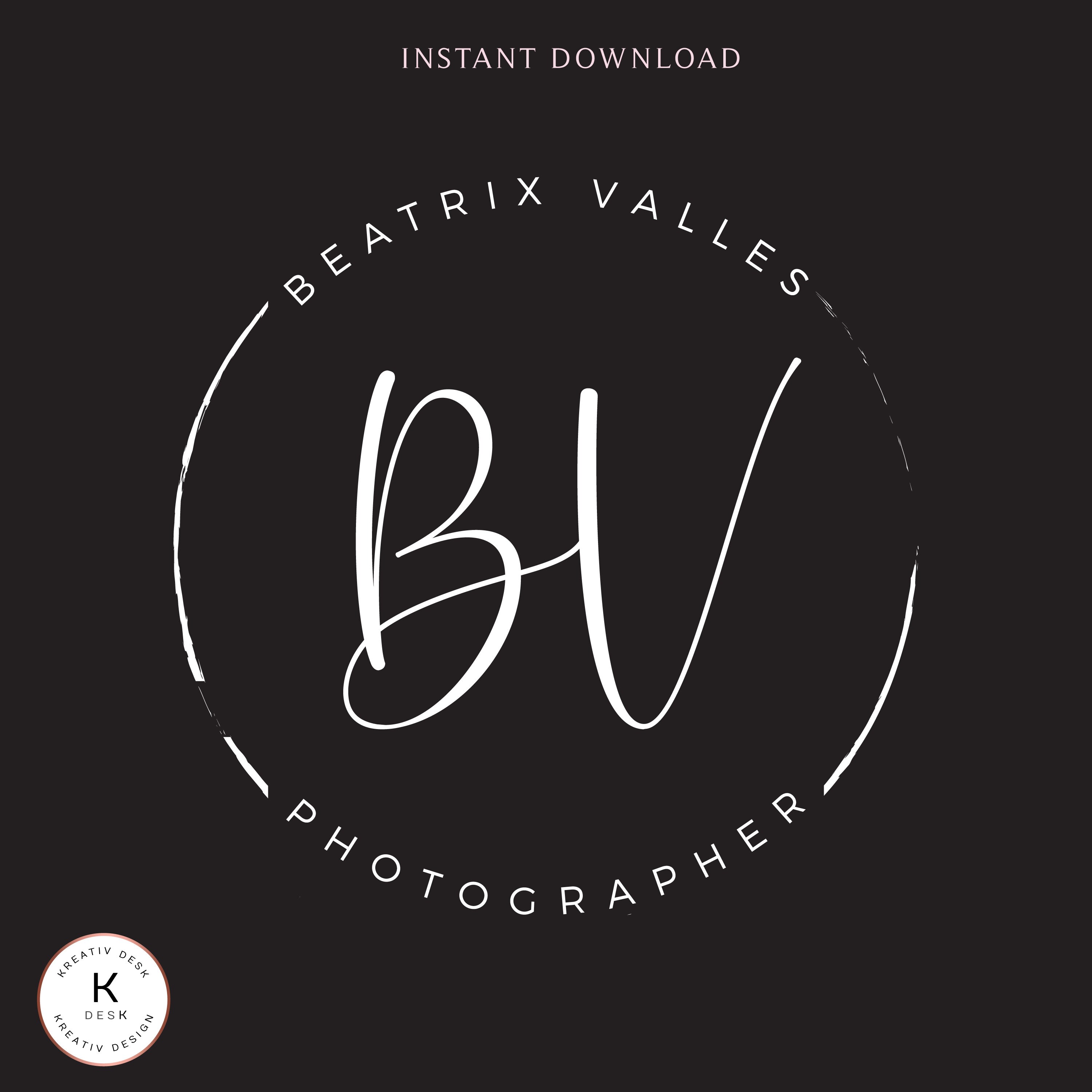 Initials Logo Signature Logo Calligraphy Name Logo Business | Etsy