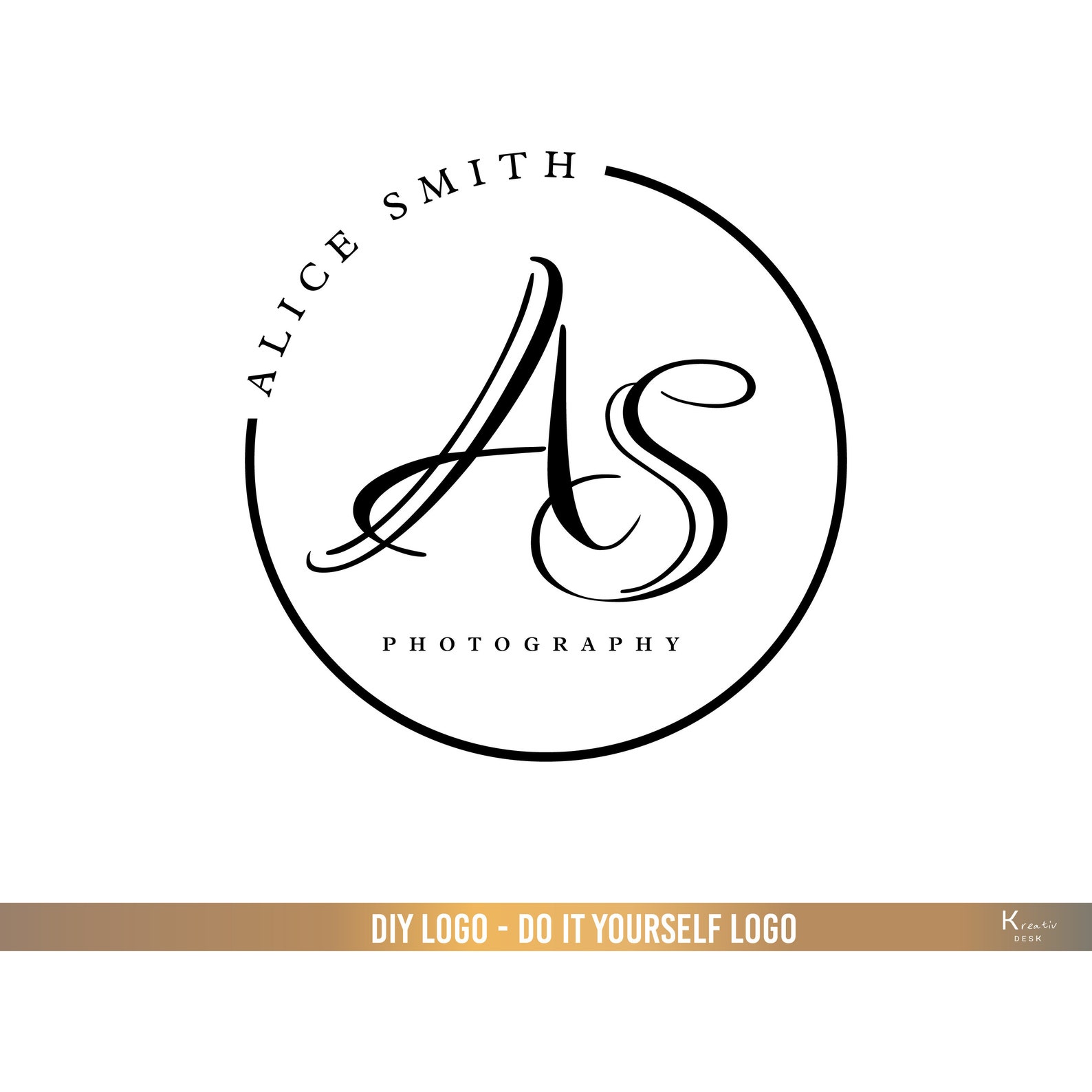 INSTANT DOWNLOAD LOGO Do It Yourself Logo Circle Business | Etsy