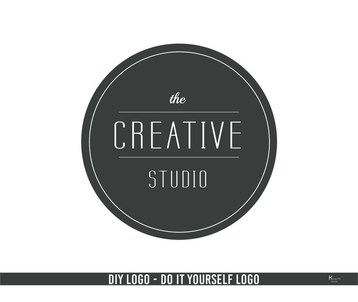 Instant Download Logo. Circle Logo Design. Premade Logo | Etsy