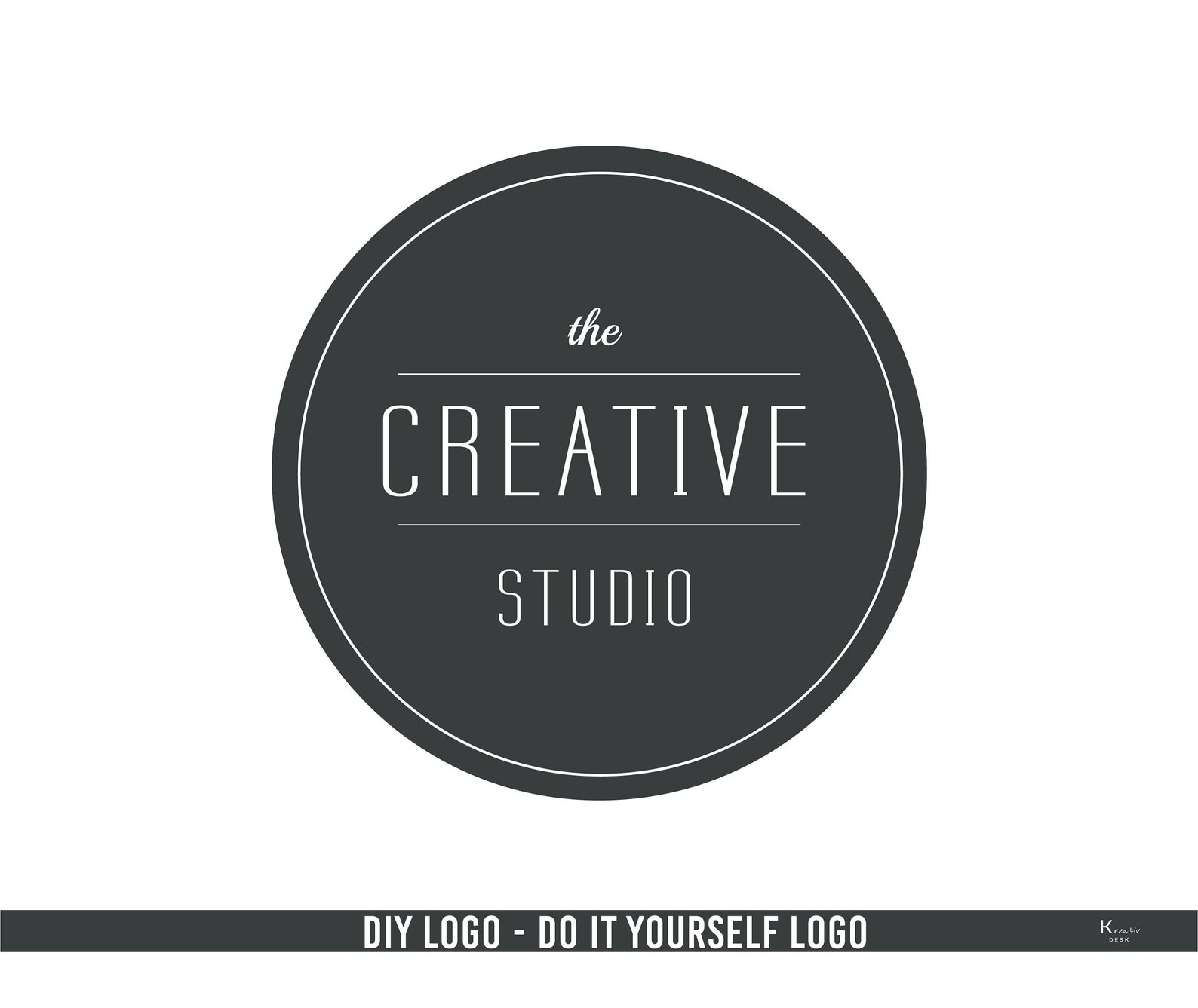 Instant Download Logo. Circle Logo Design. Premade Logo | Etsy