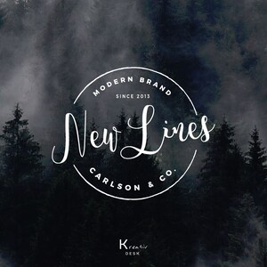 INSTANT DOWNLOAD Circle Minimal Minimalist Logo Design Round Circular ...