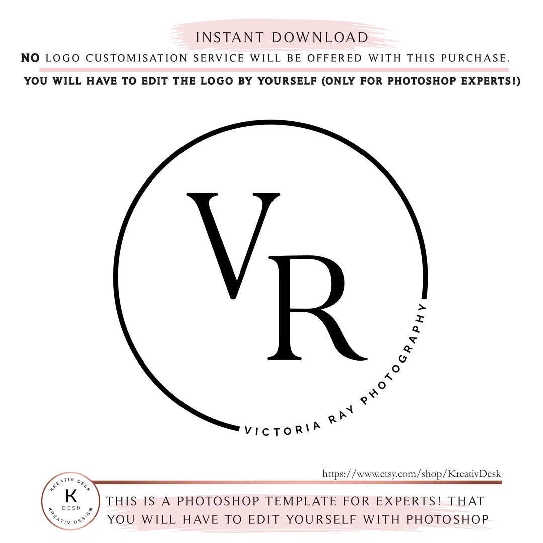 DIY Logo Do It Yourself Editable Instant Download Professional Initials ...