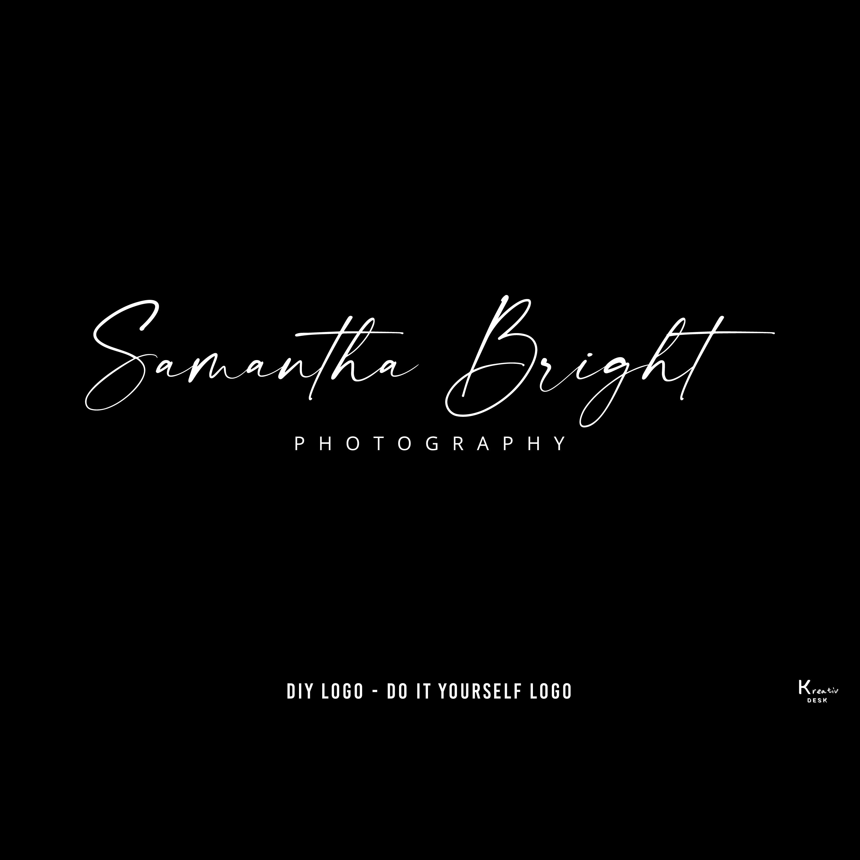 Signature Logo Calligraphy Logo. Watermark Logo Photography | Etsy