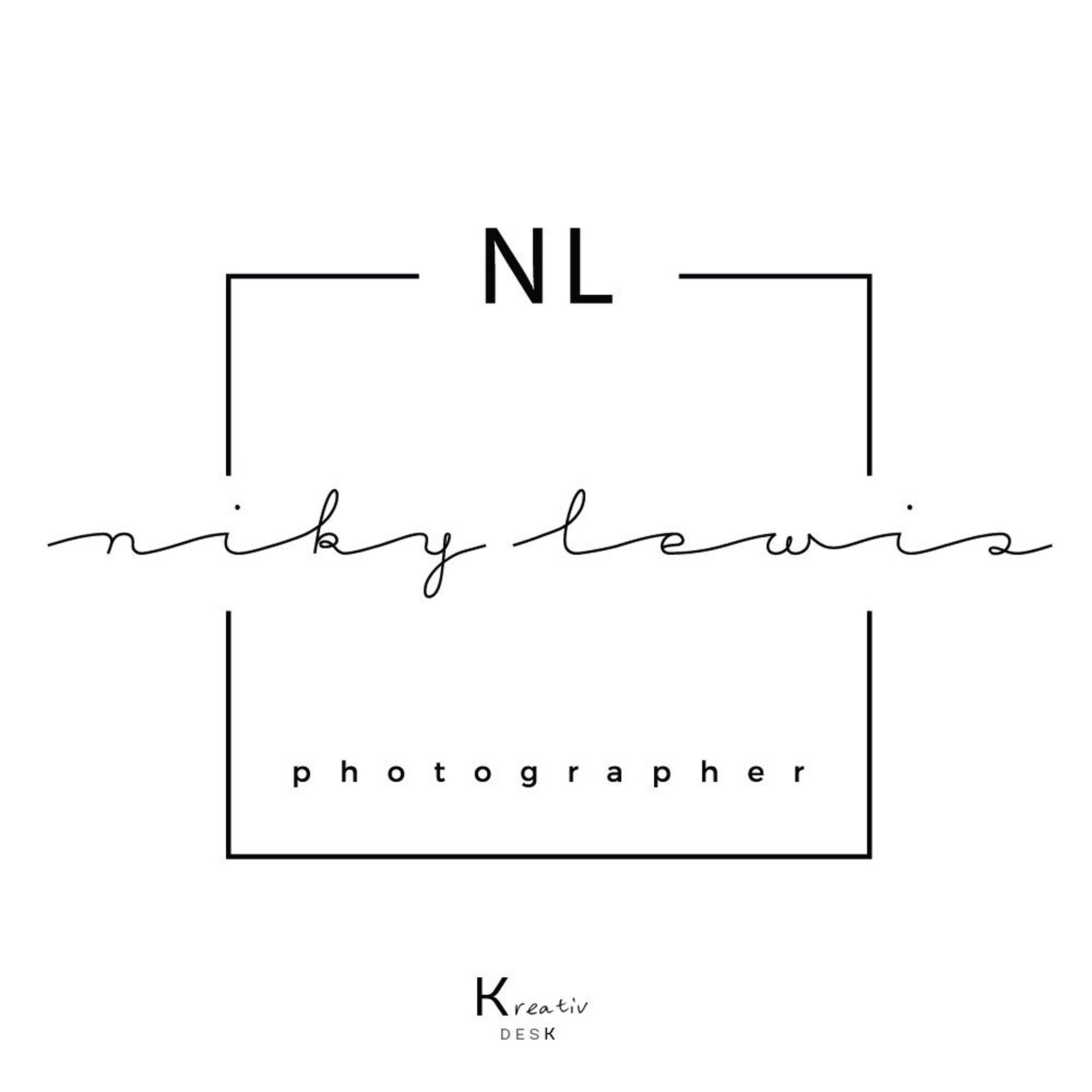 Signature Logo. Square Logo. Initials Logo. Watermark Logo. | Etsy