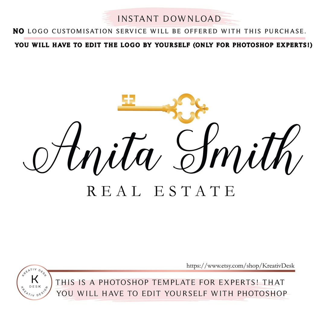 Key Logo Design. Home Key Logo. Realtor Logo. Real Estate Logo ...