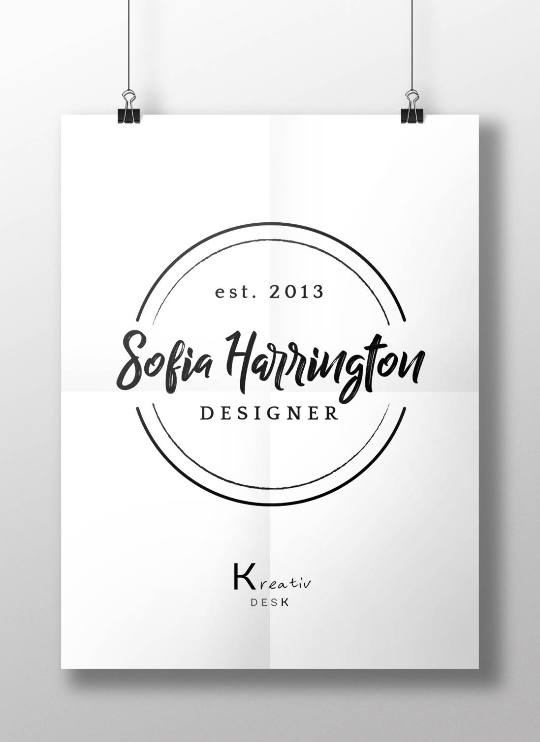 Round Circle Logo. Modern Minimal Logo. Minimalist Logo. | Etsy