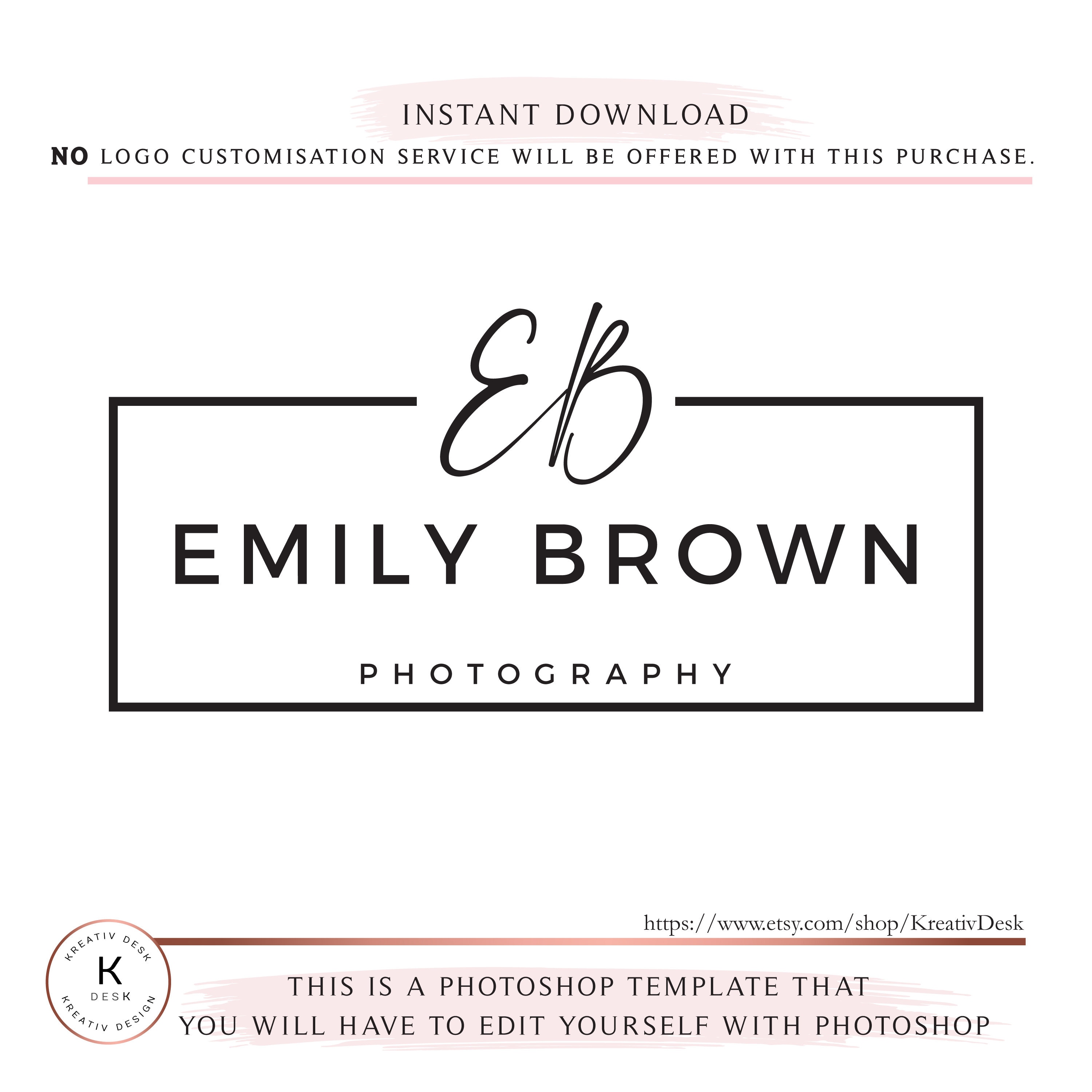 Logo Rectangle Logo Modern Logo Minimal Logo Signature | Etsy