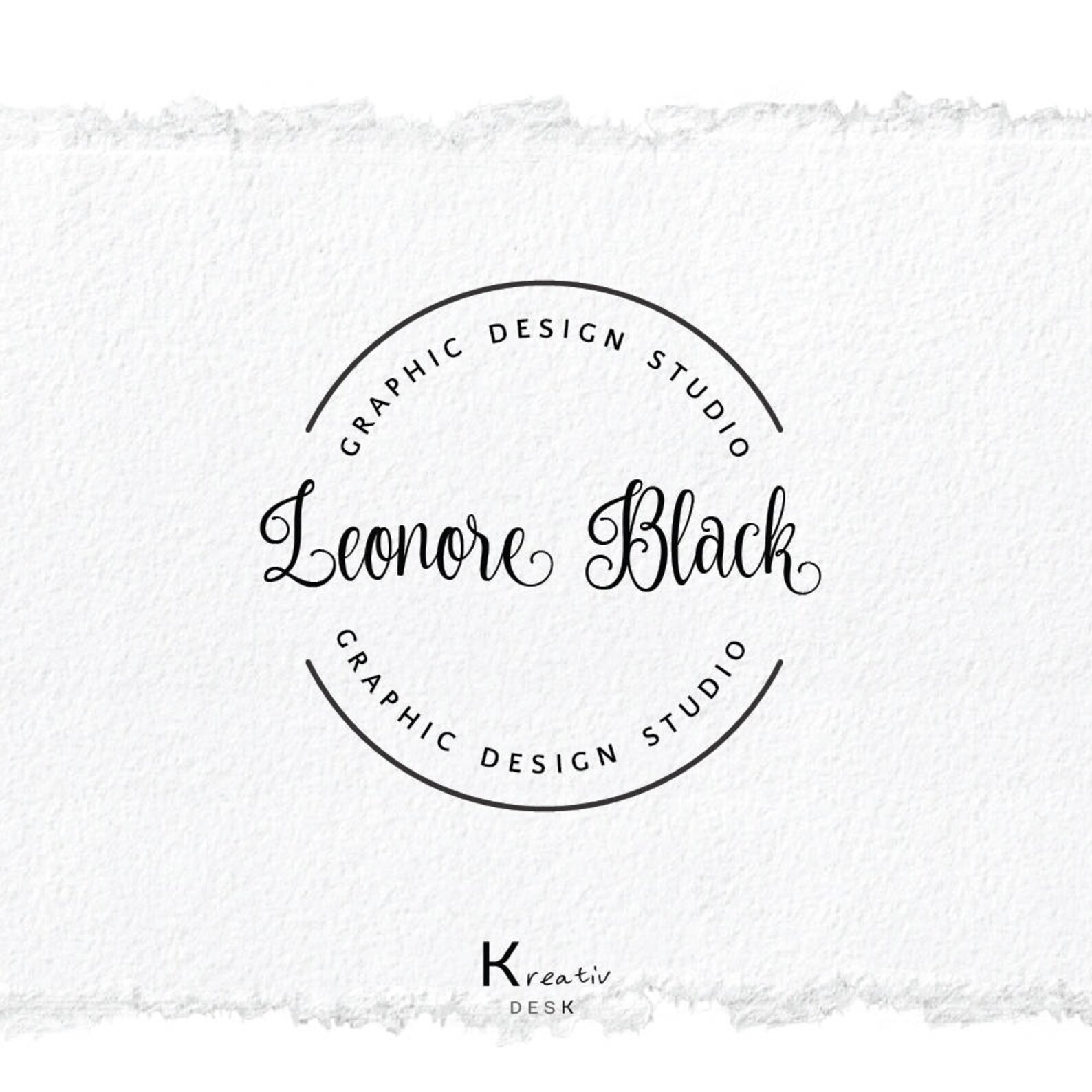 INSTANT DOWNLOAD Circle Photography LOGO. Blogger Logo. Black - Etsy