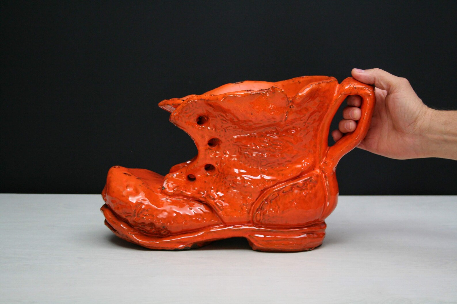 Shoe Sculpture Art Concrete Statue Vintage Decorative Art - Etsy