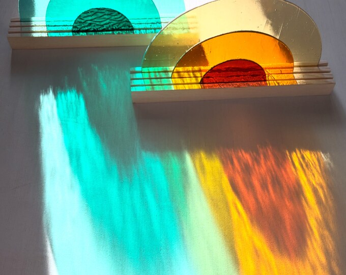 3D Stained Glass Rainbow, Solder Free, Sunray, Sunset, Ombré ...