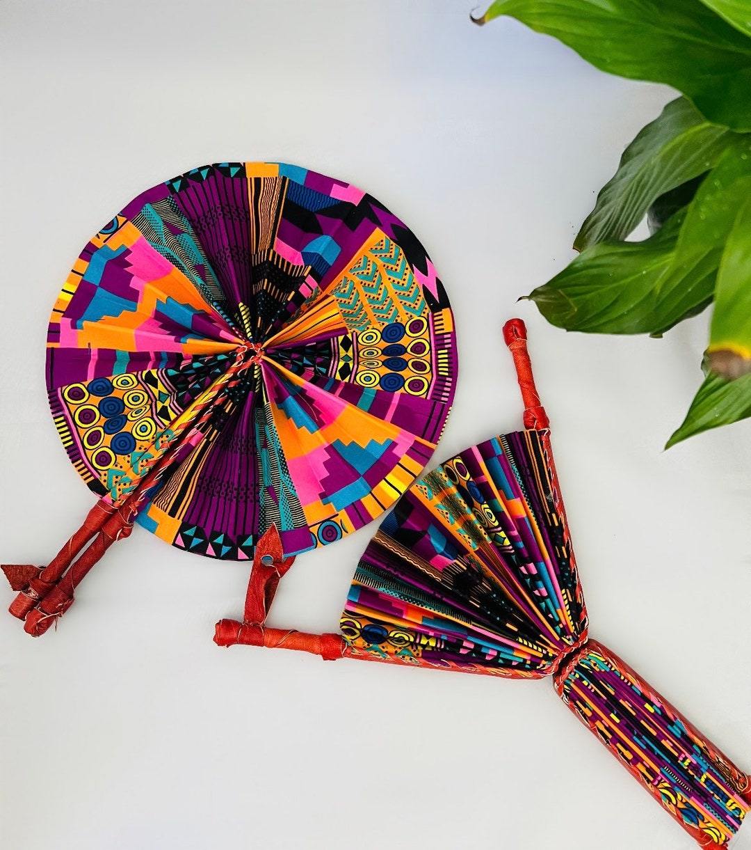 Motherland Fans: African Ankara Print Handheld Folding Hand Fan - Etsy