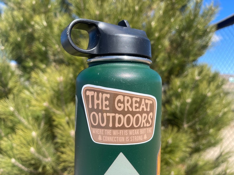 The Great Outdoors Sticker for Water Bottle, Car, Laptop - Etsy